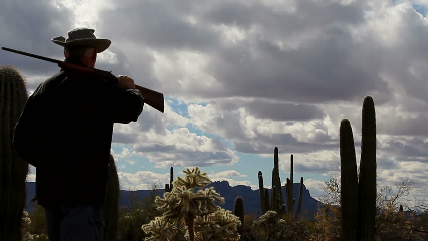 Stock video of arizona cowboy, rancher, landowner, cattleman carries ...
