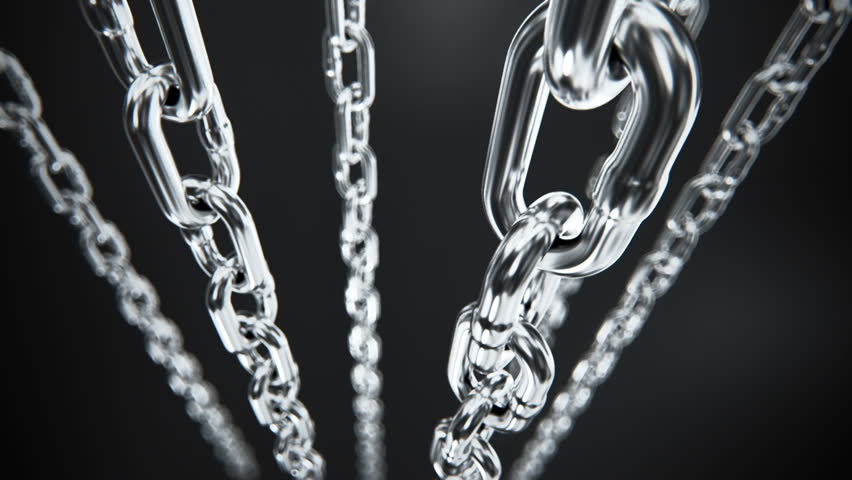Stock video of reflective chrome chain moving on a | 3634364 | Shutterstock
