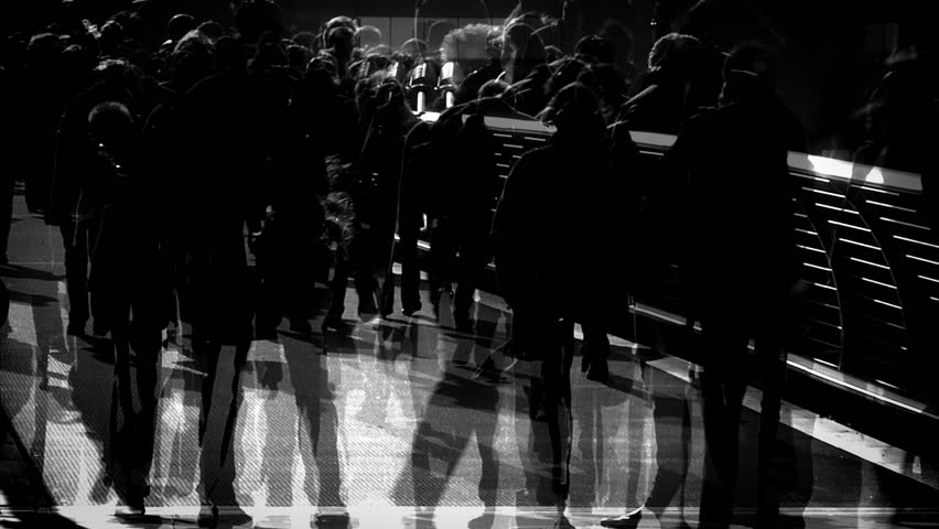 People Walking -multiple Exposure of Stock Footage Video (100% Royalty ...