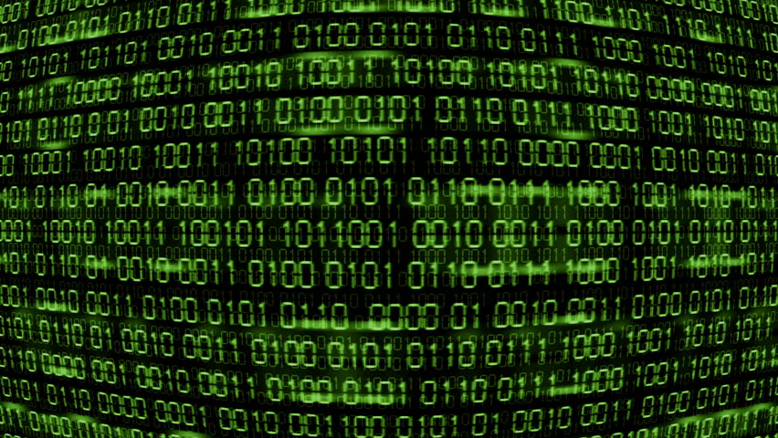 Flying Through An Intricate Matrix Of 3d Animated Digital Binary Code ...