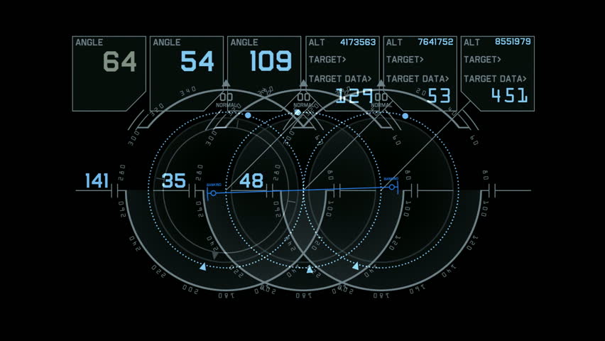 Stock video of computer game interface,hi-tech software panel,aviation ...