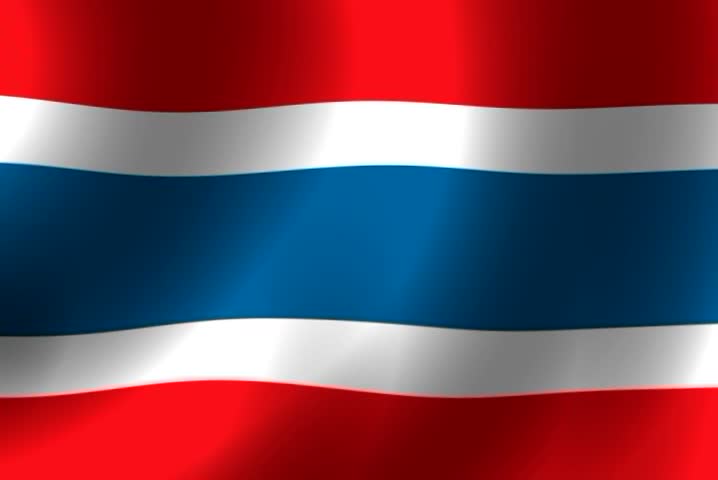 Stock video of flag of thailand waving in the | 4034 | Shutterstock
