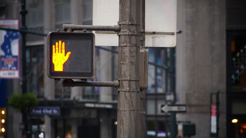 Dont Walk Sign Stock Footage Video Shutterstock