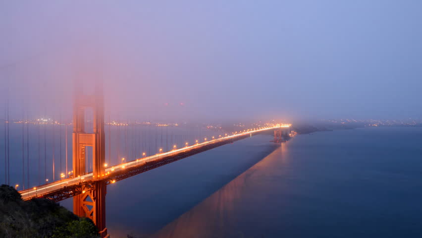 Golden Gate Bridge Covered in Stock Footage Video (100% Royalty-free ...