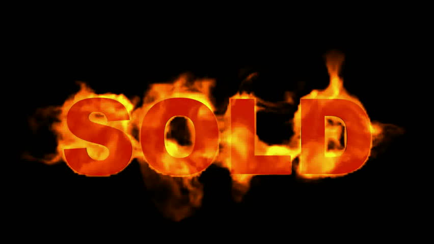 Burning Sold Word,hot Sold. Stock Footage Video (100% Royalty-free ...