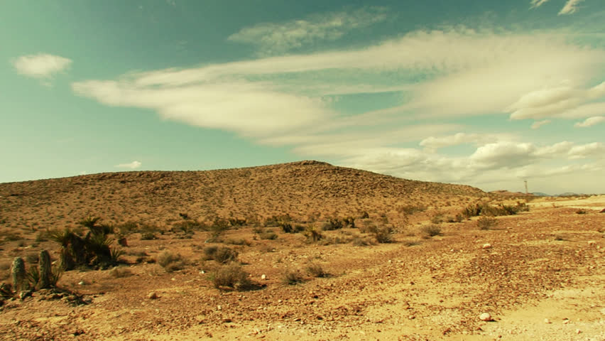 Wide Shot Of Desolate Desert Stock Footage Video 417241 | Shutterstock