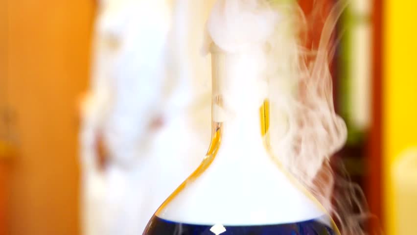 Smoking Chemistry Flask Stock Footage Video (100% Royalty-free) 4392014 ...