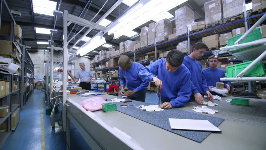 Male Factory Staff of Mixed Stock Footage Video (100% Royalty-free ...