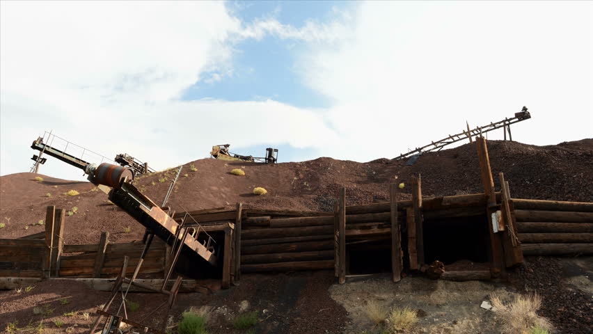Logs Placed In Pile Outside Ready For Processing. Timber Industry ...