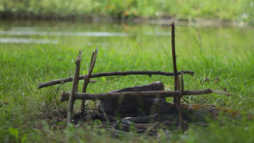 Extinguished Bonfire, Old Bonfire Stock Footage Video (100% Royalty ...