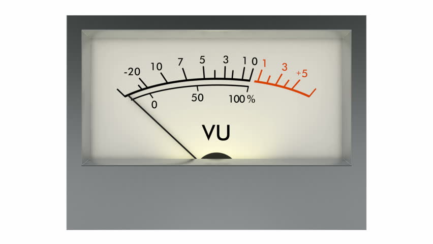 One Vintage Analog Vu Meter Stock Footage Video (100% Royalty-free ...