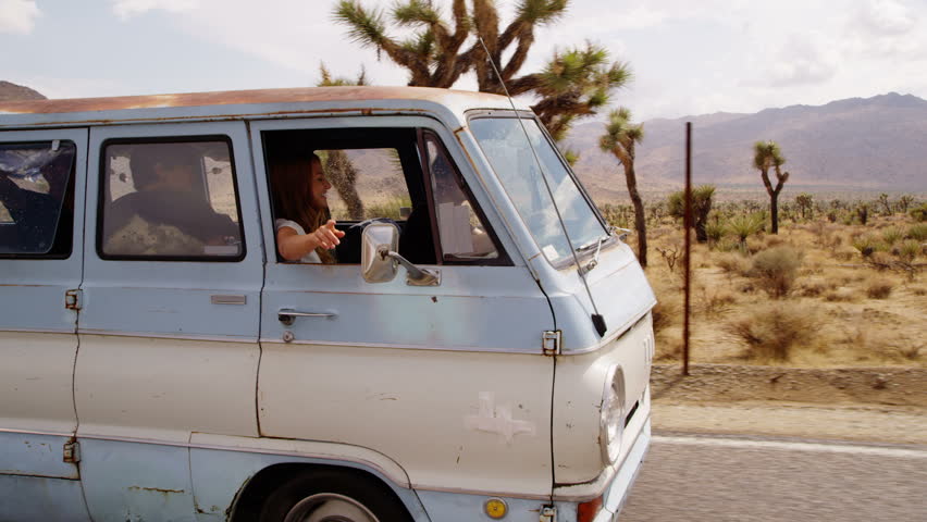 Friends Riding in Van Stock Footage Video (100% Royalty-free) 4793084 ...