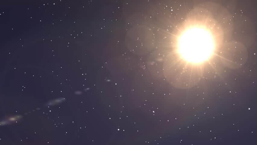 Stock video of star field with lens flare animated | 4859114 | Shutterstock