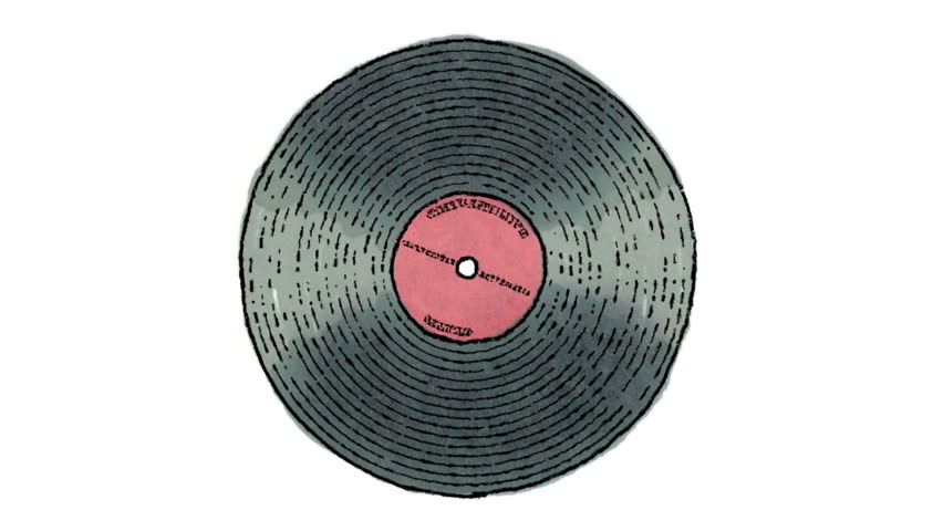 Vinyl Record + Alpha Matte. Stock Footage Video (100% Royalty-free ...