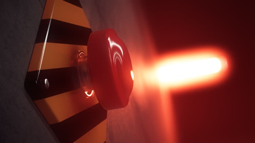 Videoclip de Low angle shot of big red button | Shutterstock