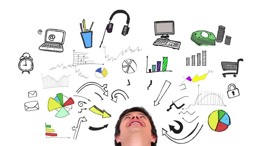 Stock video of colored animation showing consumer behavior and ...