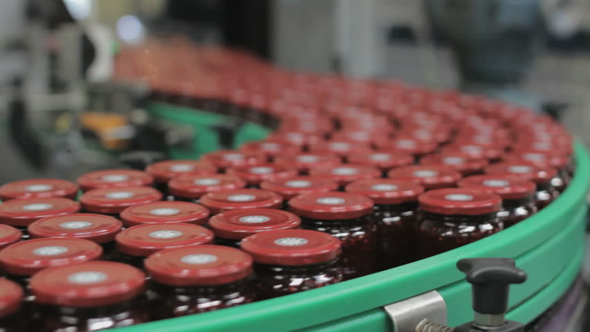 Jam Factory - Production Line Stock Footage Video (100% Royalty-free ...