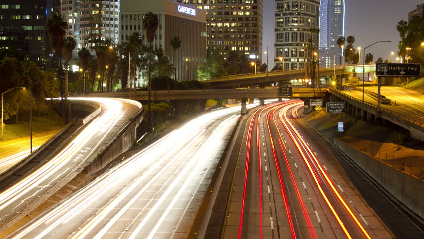 Timelapse of Traffic On Freeway Stock Footage Video (100% Royalty-free ...