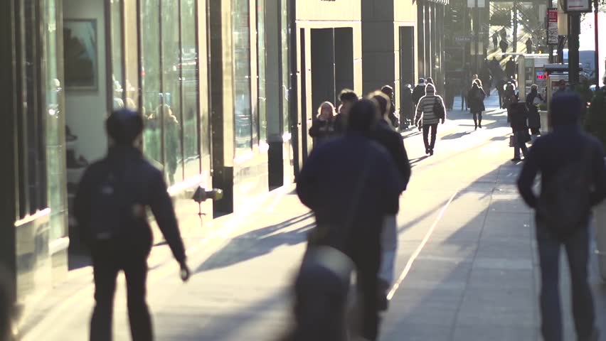 Slo-mo of New York Crowds Stock Footage Video (100% Royalty-free ...