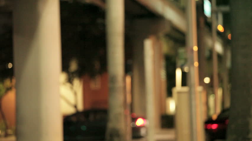 Man And Woman Talking Outside At Night Stock Footage Video 541708