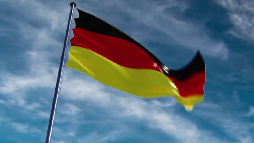 Germany Flag, HQ Animated On An Epic Background, Neutral Stock Footage ...