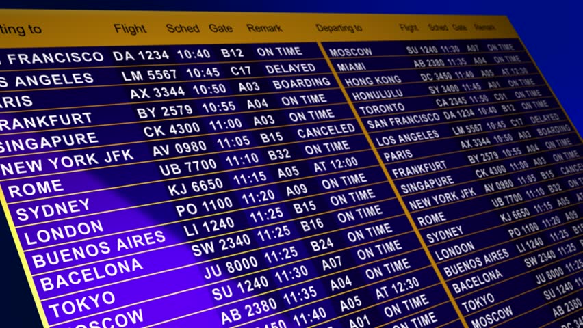 International Airport Timetable All Flights Get Cancelled ARRIVALS ...
