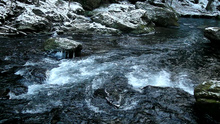 Dark Cold Water of Mountain Stock Footage Video (100% Royalty-free ...