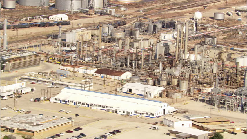 Refinery Dallas Texas Industrial. Huge Stock Footage Video (100% ...