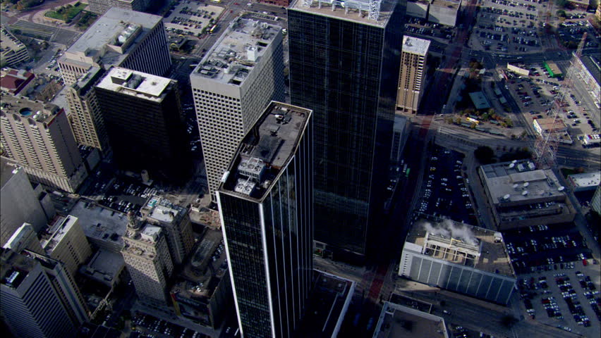 Dallas Birds Eye View. Birds Stock Footage Video (100% Royalty-free ...