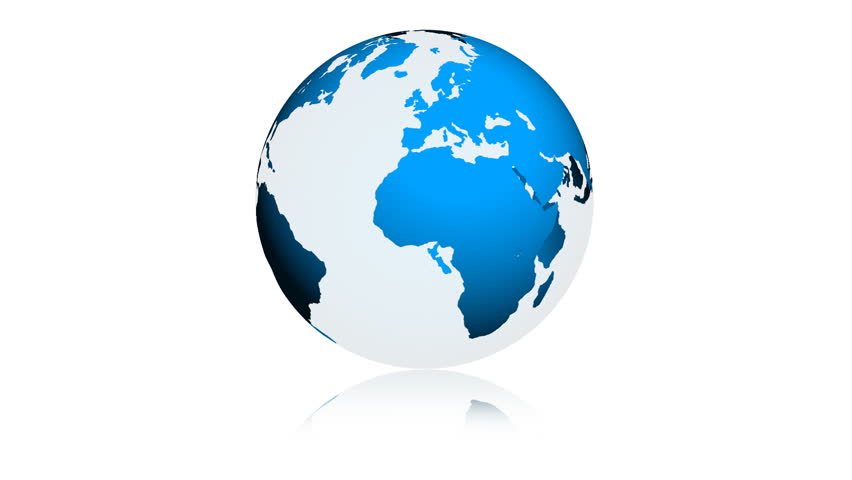 Loopable Rotating Transparent Glass Earth Planet Globe With Alpha Mask ...