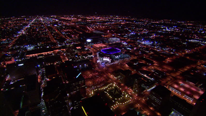 Downtown Phoenix Arizona Night Time Aerials 1 Stock Footage Video ...