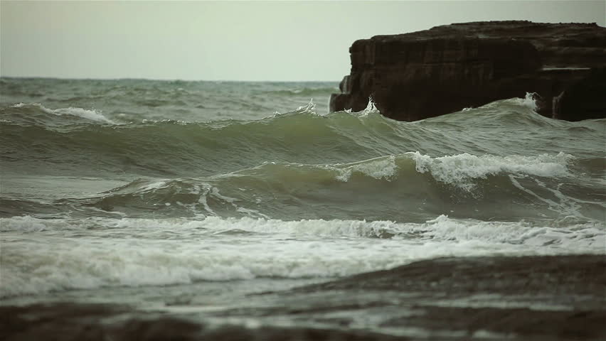 Cliff Wave Crashing Splash. Ocean Wave Crashing Rocks Cliff. Ocean Wave ...