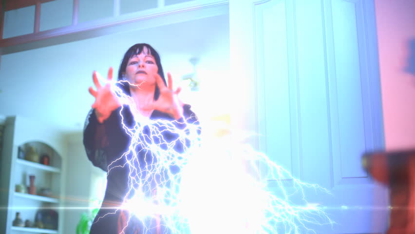 Goth Witch Using Magical Powers Stock Footage Video (100% Royalty-free ...