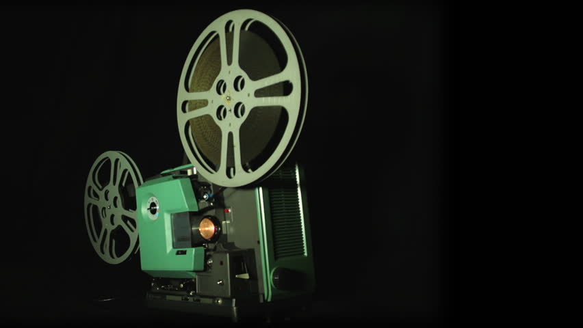 Movie Projector Animation Loop. Animation Of A Loop-able Realistic 3D ...