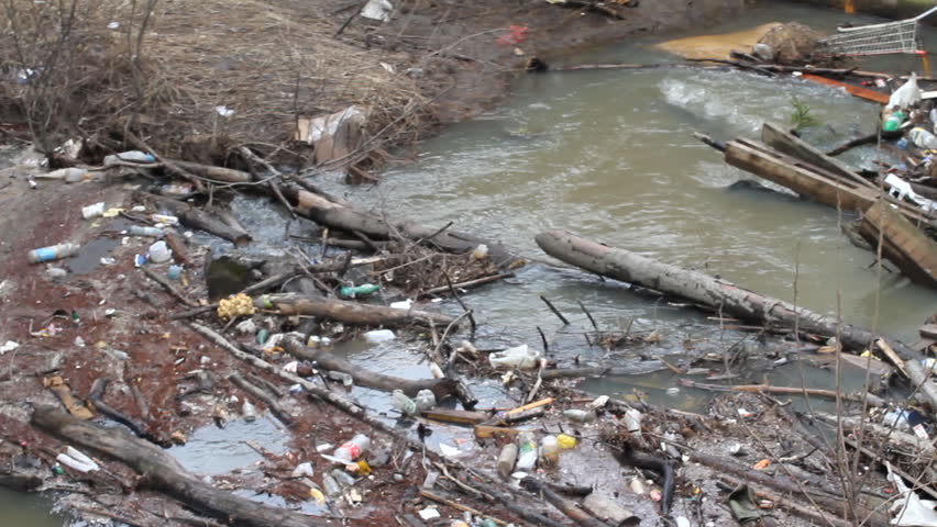 Water Pollution. Natural Disaster. Nature In Danger. Polluted Water ...