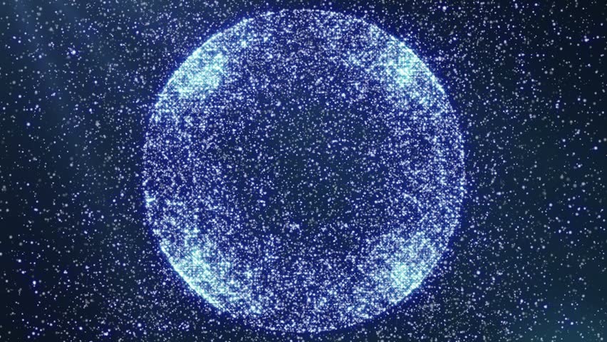 Stock video of particle circle stream blue colour | 6133724 | Shutterstock