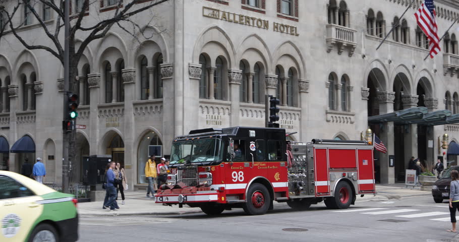 Chicago, IL. - Circa 2013 - Closeup Shot Of A Chicago Fire Department ...