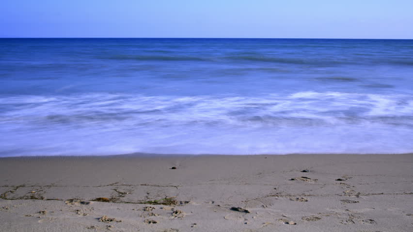 Stock video of beach timelapse 06 waves ocean tide | 6210554 | Shutterstock