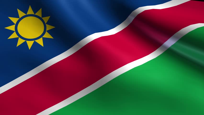 National Flag. NAM Namibia. Stock Footage Video 678865 | Shutterstock