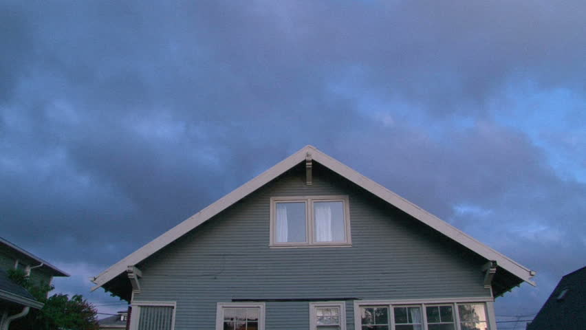 Stock video of sunrise over house with lights turning | 629044 ...