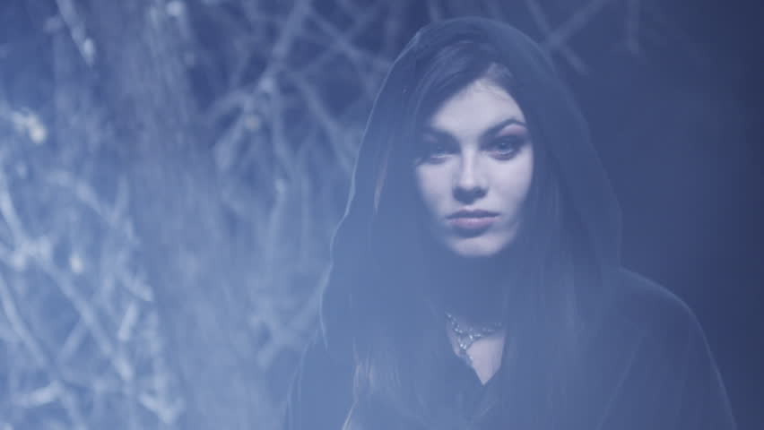 Stock Video Clip of Medium Shot Portrait of vampire at night | Shutterstock