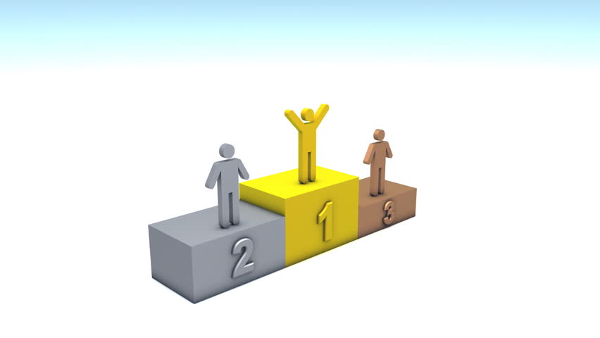 Winners On Podium 3d Animation Stock Footage Video (100% Royalty-free ...