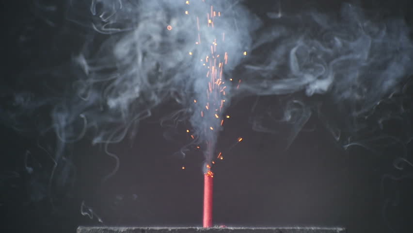 Fire Cracker in Slow Motion Stock Footage Video (100% Royalty-free ...