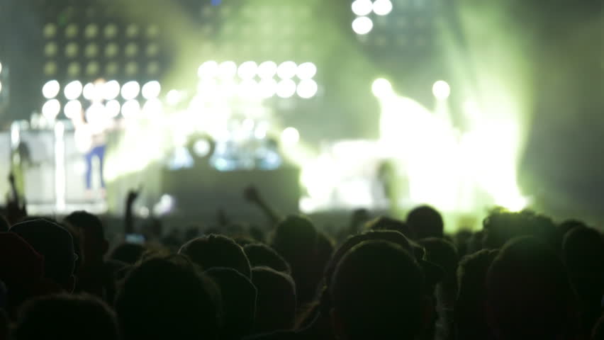 4k Concert Crowd at Live Stock Footage Video (100% Royalty-free ...