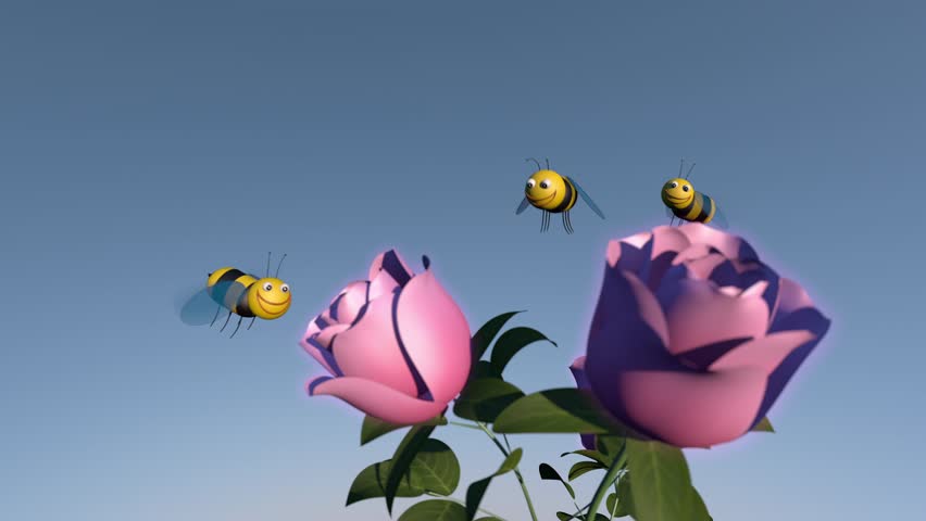 Stock video of loop animation of three smiling and | 7226794 | Shutterstock