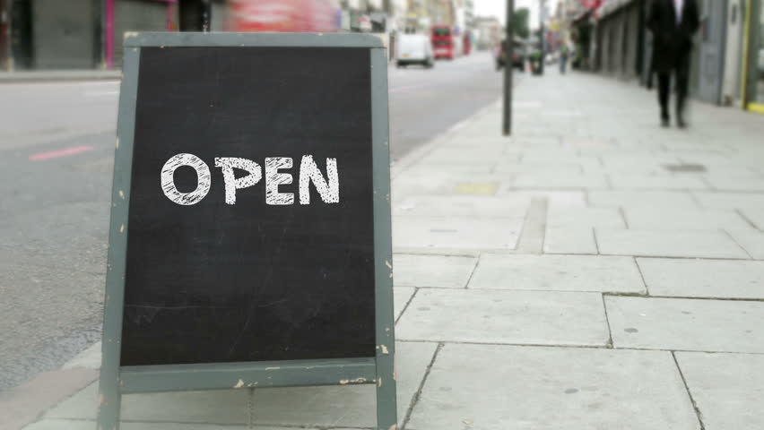 Cafe Blackboard Store Sign Stock Footage Video 7316143 | Shutterstock