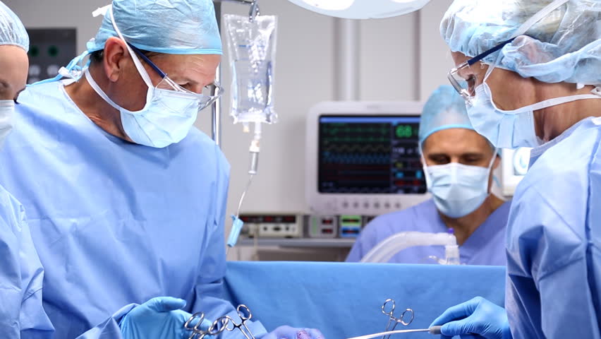 Surgical Team in Operating Room. Stock Footage Video (100% Royalty-free ...