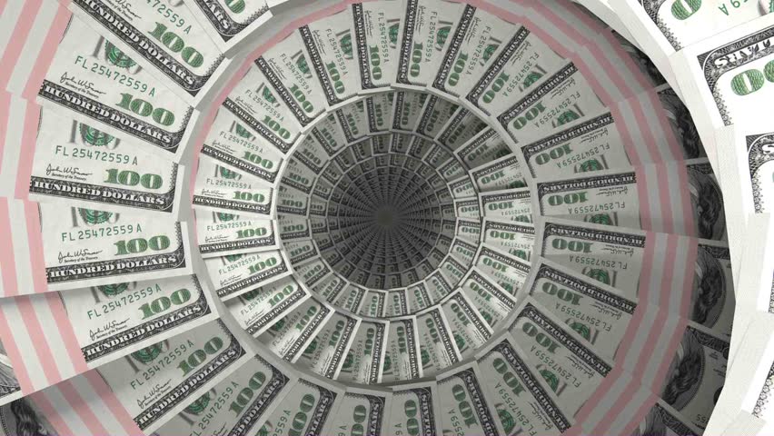 Endless Spiral of Dollar Money Vidéos de stock (100 % libres de droit ...