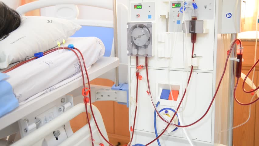 The Process Of Dialysis,hemodialysis Machine Stock Footage Video ...