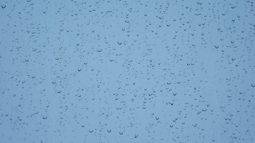 Raindrops On The Window Glass. Shot In 4K (ultra-high Definition (UHD ...